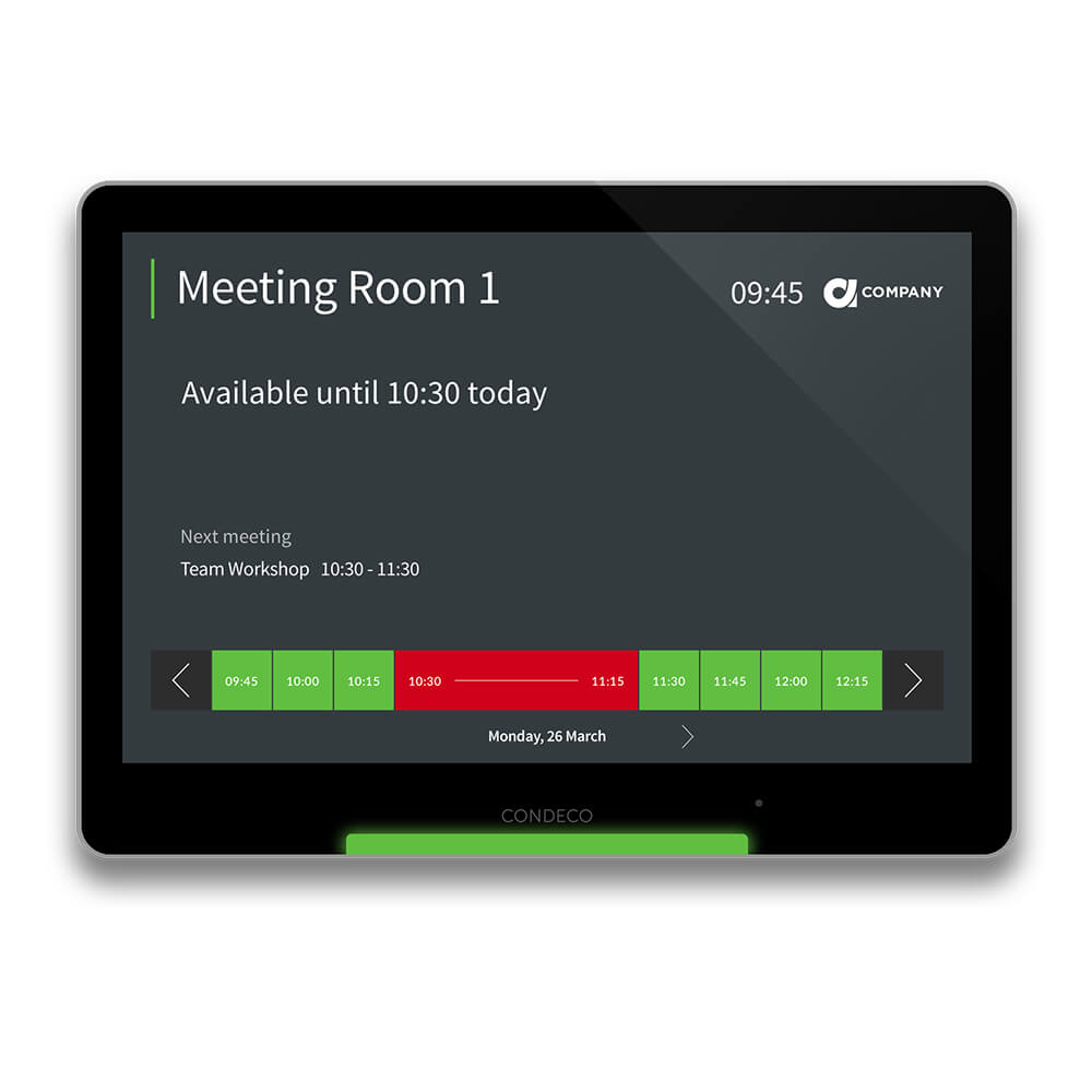 Meeting Room Booking Screen By Condeco | Innerspace - Australia