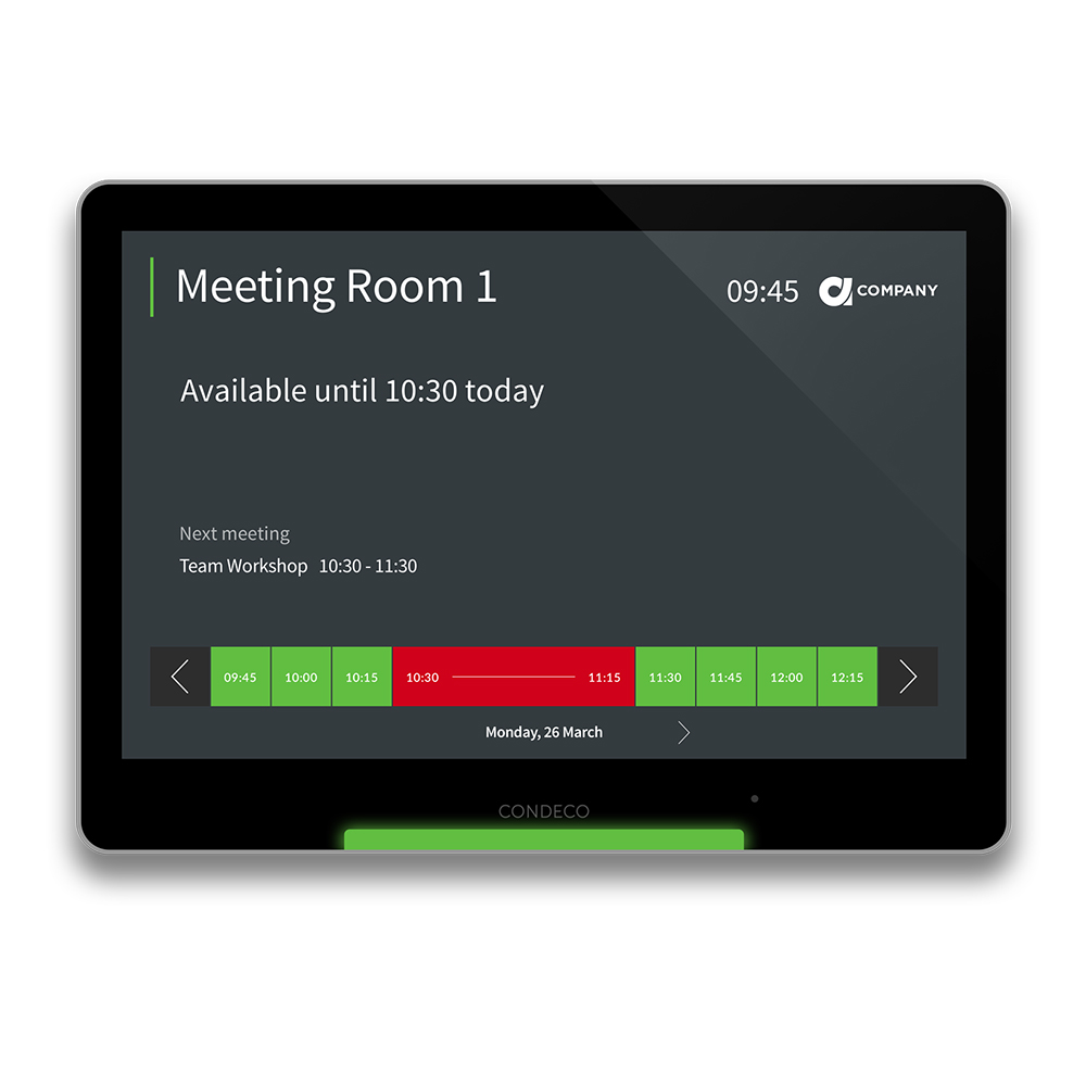 Meeting Room Booking Screen By Condeco | Innerspace - Australia